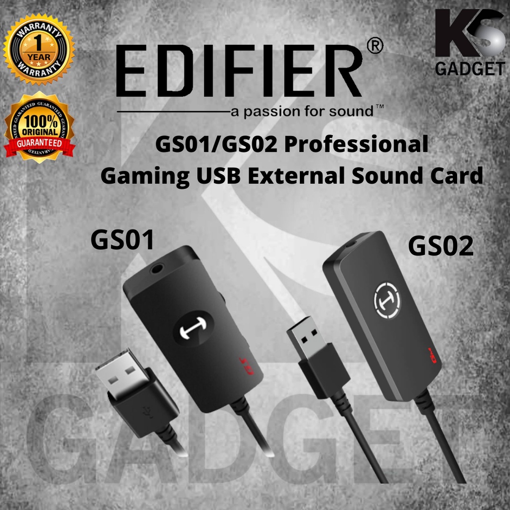 Edifier GS01/GS02 Professional Gaming USB External Sound Card | Shopee ...