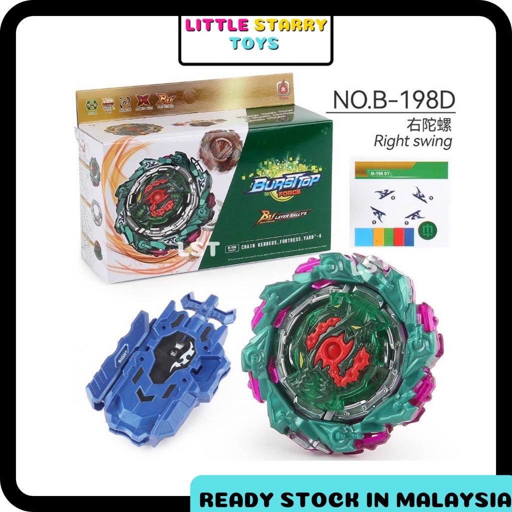 Ready Stock !!! Beyblade Burst B-198 01 Chain Kerbeus with LR Launcher ...