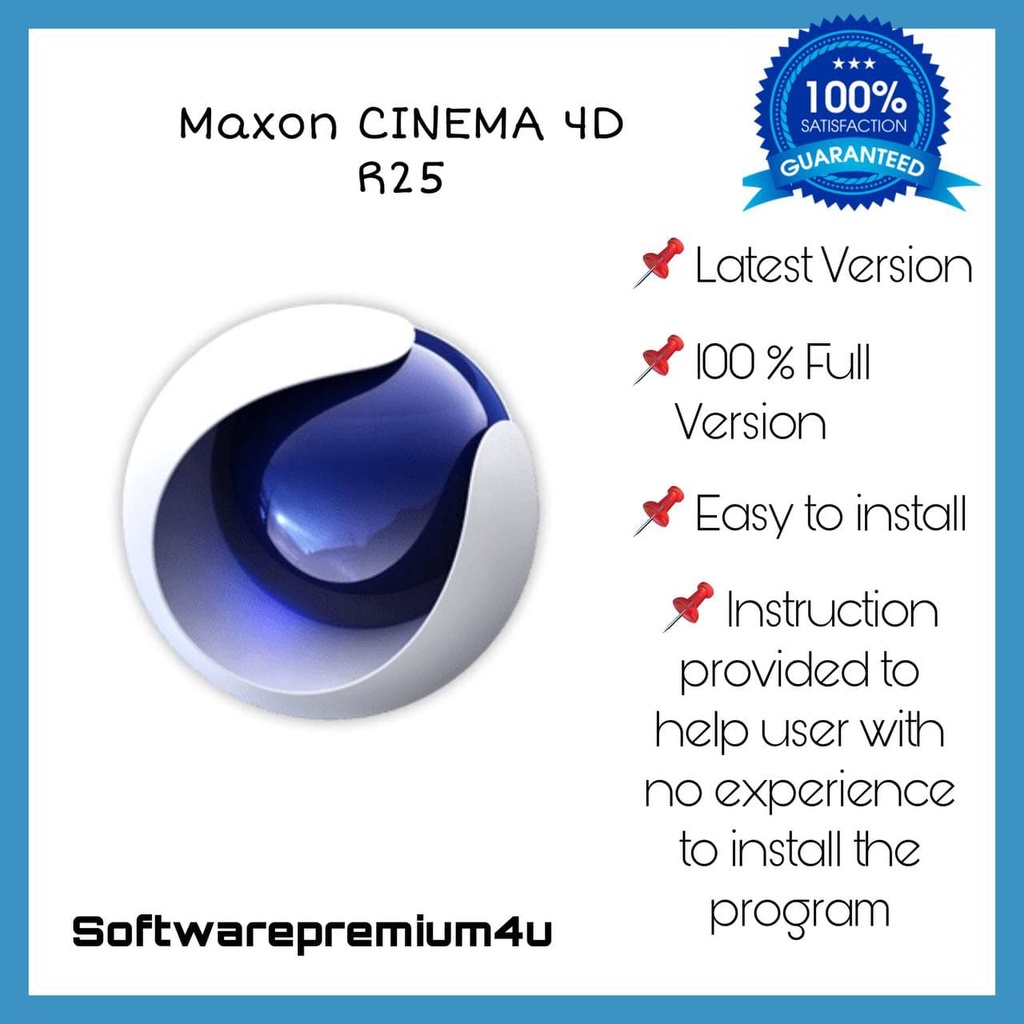 🔥【 Latest 】🔥Maxon CINEMA 4D S25 + 6 Full Plugins | Shopee Malaysia