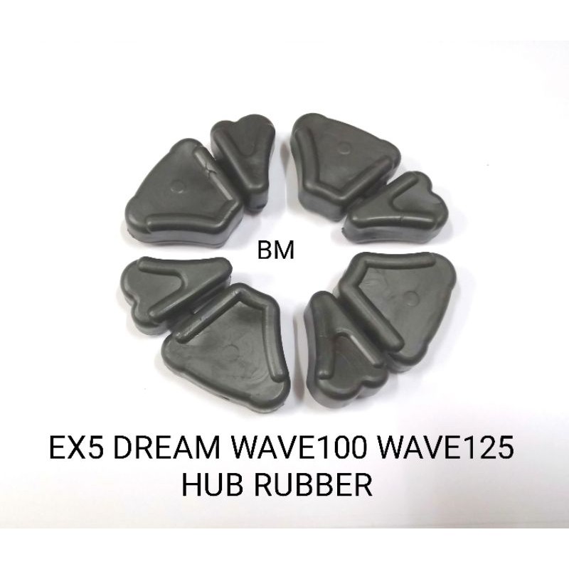 HONDA EX5 DREAM W100 W125 W100R W125S W125X DASH110 HUB RUBBER HUB ...