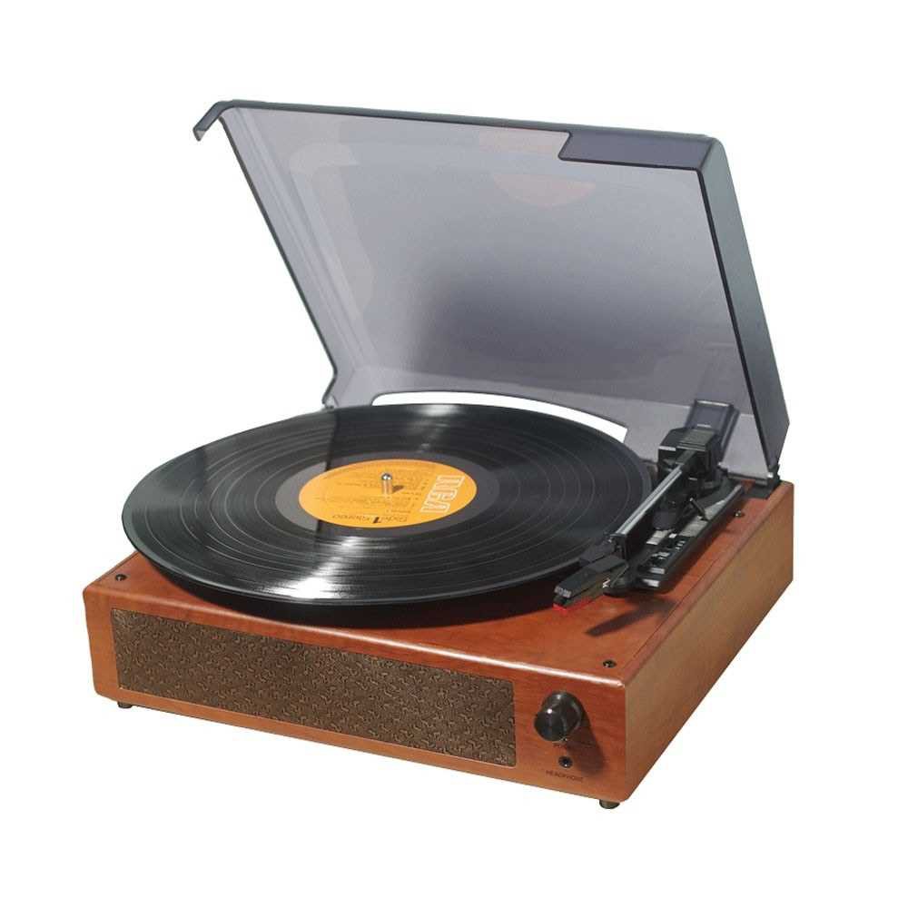 Portable Gramophone Vinyl Record Player Vintage Classic Turntable ...