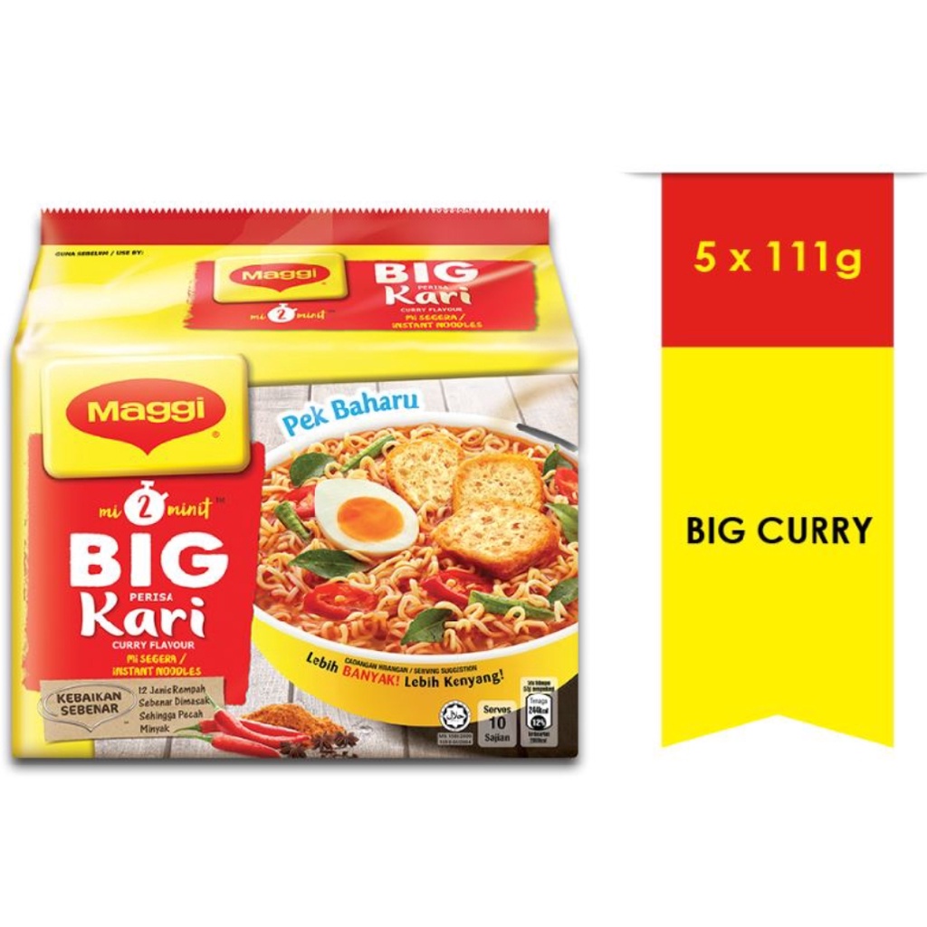 MAGGI Two Minute Big Curry (111g x 5 Packs) | Shopee Malaysia