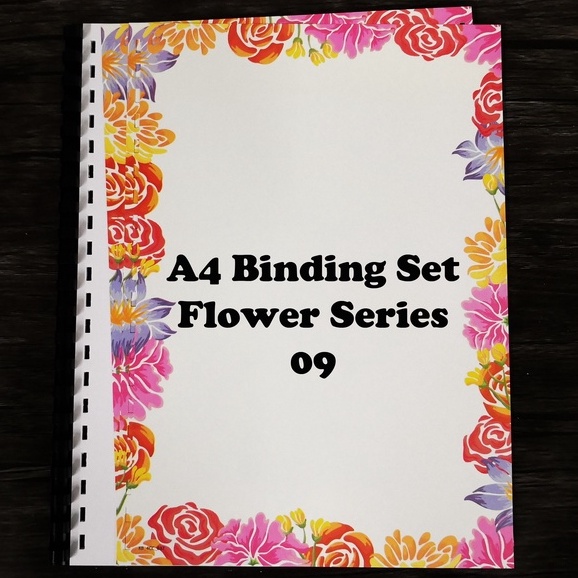 A4 Binding Set (Buku Folio/Buku Skrap) Binding Paper With Plastic Comb ...
