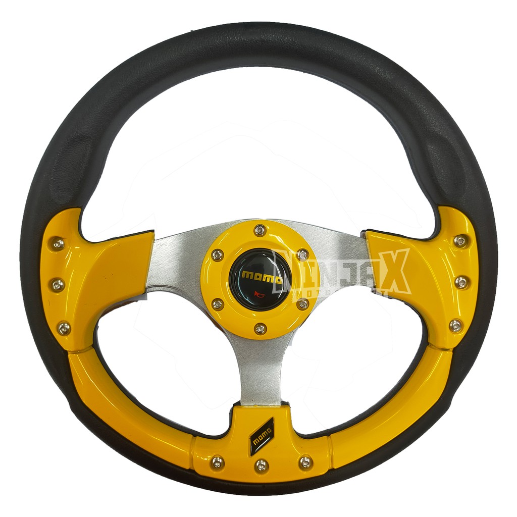 Ready Stock MOMO 13 Inch PU Steering Wheel/Sport Steering Wheel Stering ...
