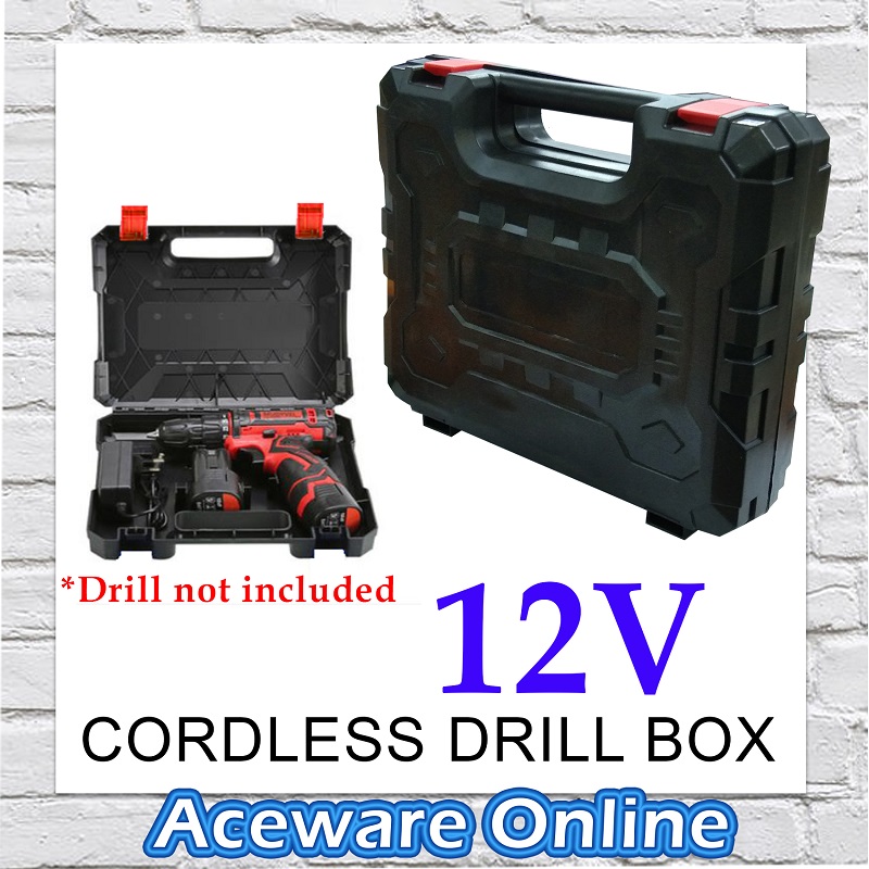 12V Electric Cordless Drill Empty Carrying Case Casing Drill Box ...