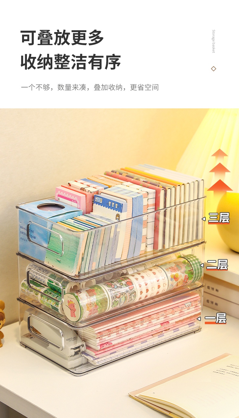 Stationary Organizer Storage Box Desktop Portable Document Stapler ...