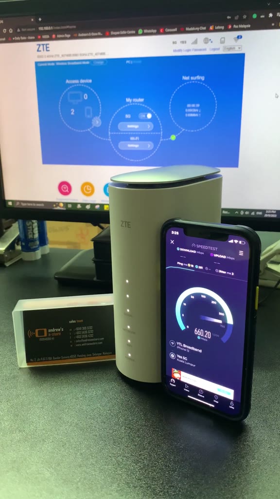 ZTE MC888 2.7Gbps 5G 4G+ LTE CAT16 Lock Band Wi-Fi 6 AX3600 (MODIFIED ...