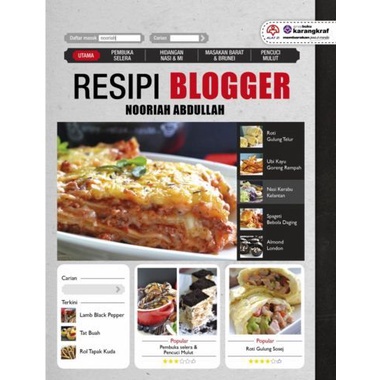 BUKU RESEPI : RESIPI BLOGGER | Buku Masakan | Shopee Malaysia