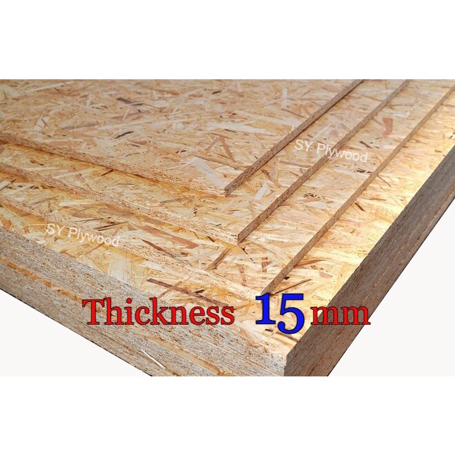 OSB Board 9mm / 12mm / 15mm / 18mm / 25mm (4ft x 8ft) by Bundle / Plywood / Papan / Wood / Kayu ...
