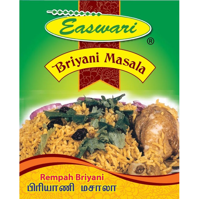 Easwari Briyani Biryani Masala Mix Rempah Spice 50g | Shopee Malaysia