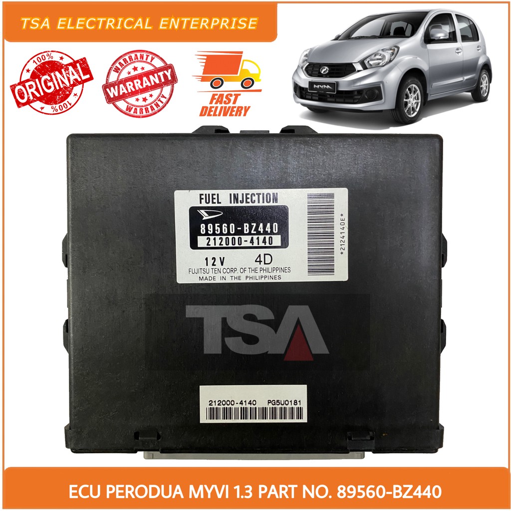 ECU Perodua Myvi - 89560-BZ440 1.3 COMPUTER BOX ENGINE CONTROL UNIT ...