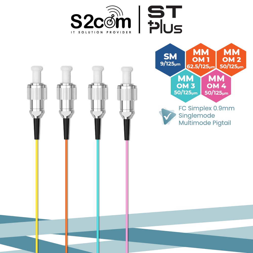 FC Simplex Singlemode Multimode Fiber Optic Pigtail 1meter | Shopee ...