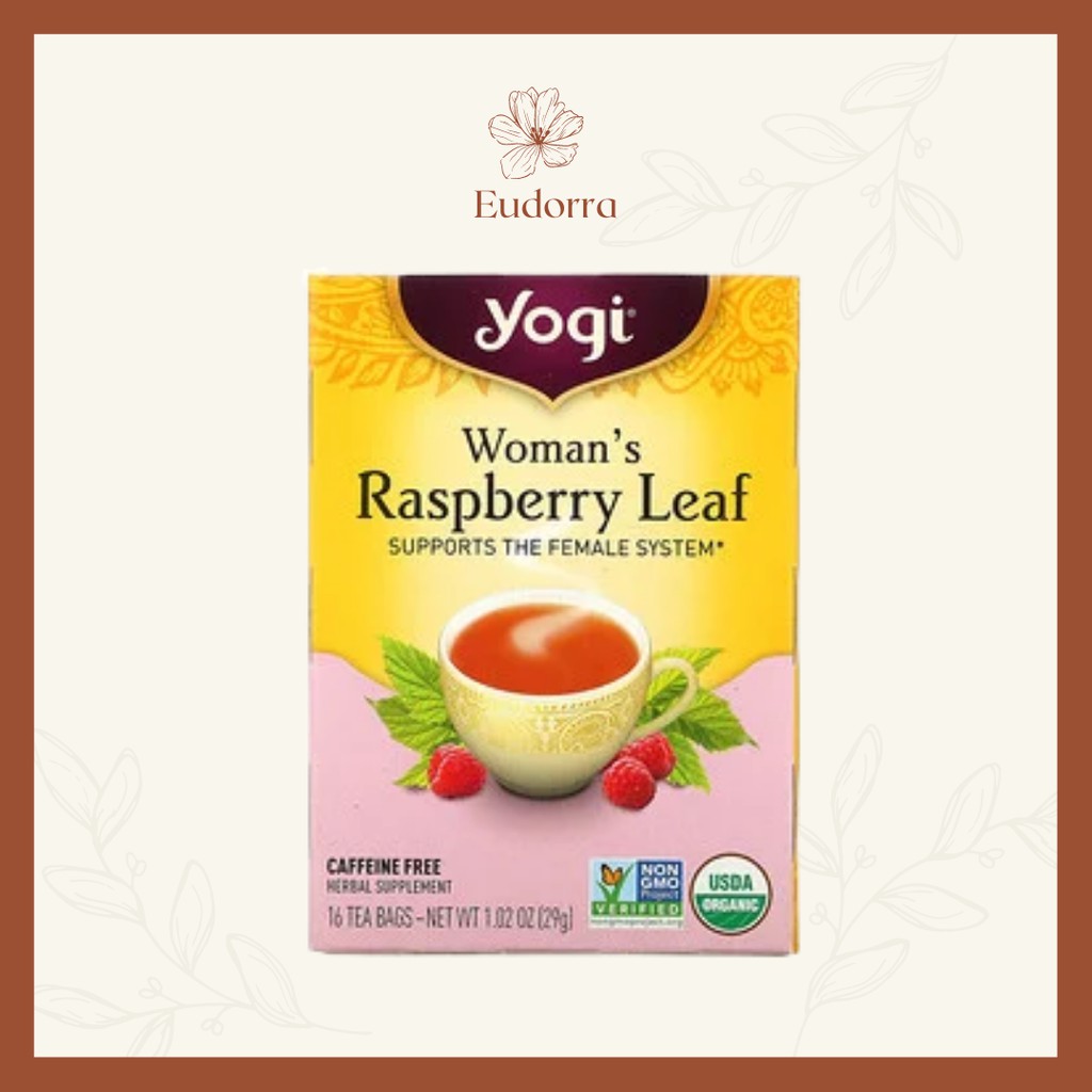 Yogi Tea, Woman's Raspberry Leaf, Caffeine Free 覆盆子叶茶 女士调理经期子宫 无咖啡因 ...