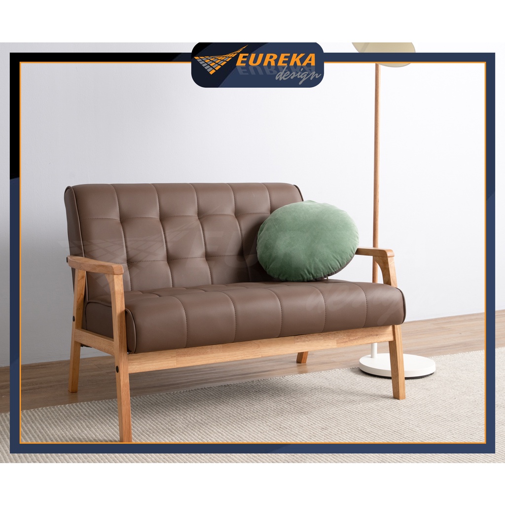 [INSTALLATION SERVICE] 2 Seater Sofa Couch Living Modern Minimal Wood ...
