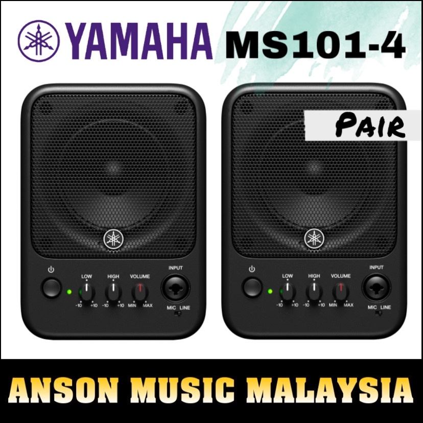 Yamaha MS101-4 Powered Monitor Speaker, Pair | Shopee Malaysia