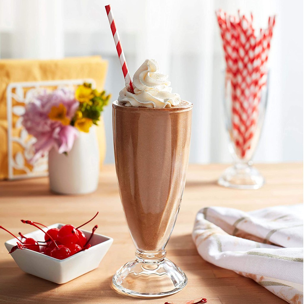Root Beer Float Milkshake Glasses Dessert Sundae Ice Cream Soda Tall ...