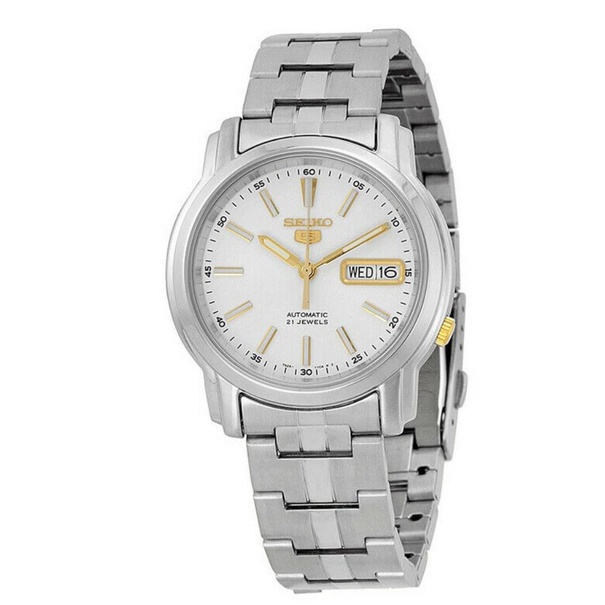 Seiko 5 Classic Two Tone Automatic SNKL77K1 | Shopee Malaysia