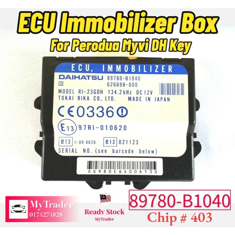 Perodua Myvi ECU Immobilizer DH Box (Virgin) 89780-B1040 | Shopee Malaysia