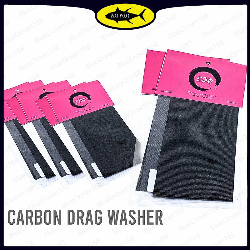 CARBON DRAG SHEET EIKO DIY CUSTOM DRAG WASHER 0.5mm/0.8mm | Shopee Malaysia