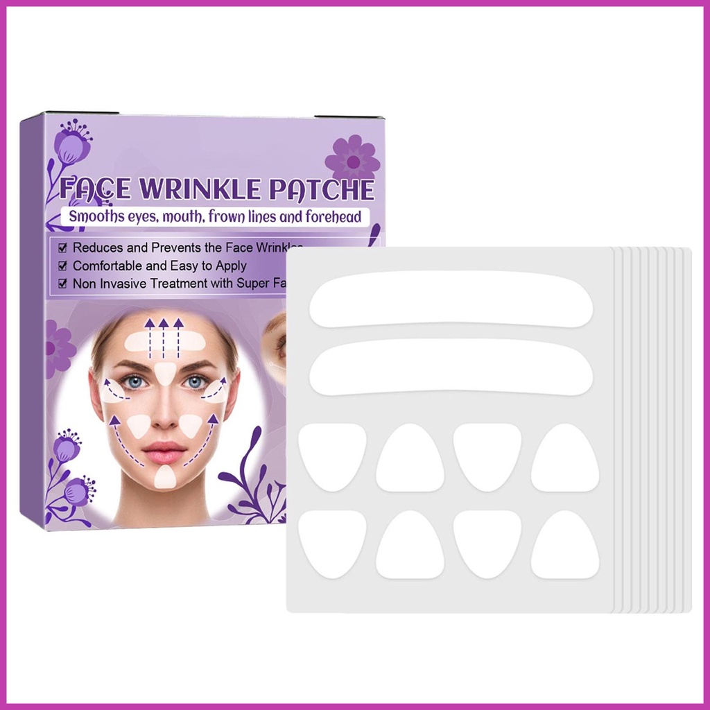 Face Wrinkles Patches 100pcs Reusable Face Wrinkles Patches While ...