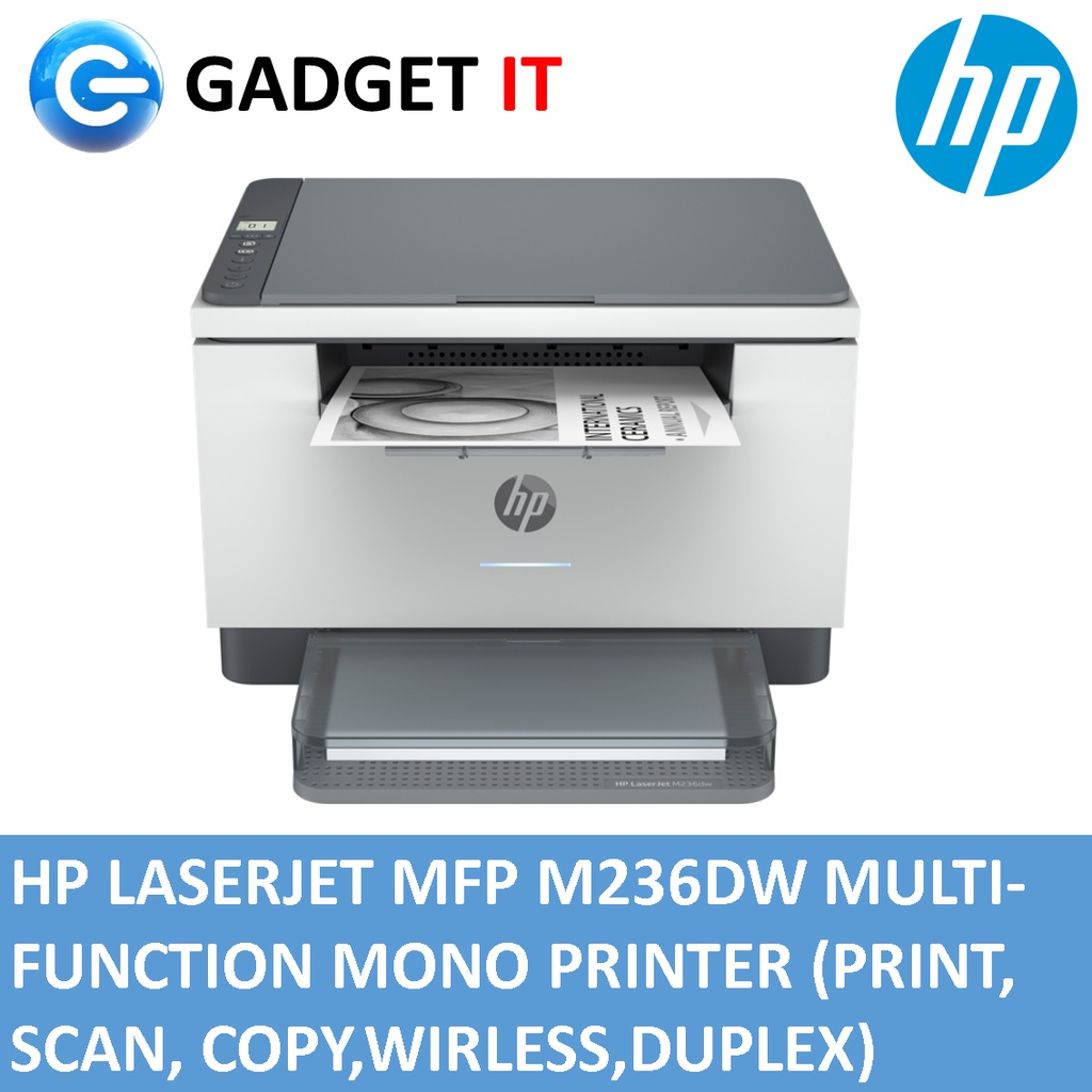 HP LASERJET MFP M236DW MULTI-FUNCTION MONO PRINTER (PRINT, SCAN, COPY ...