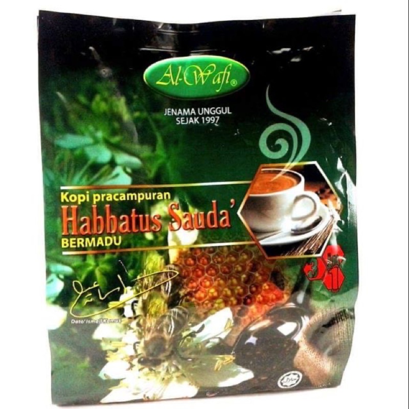 Al Wafi Kopi Pracampuran Habbatus Sauda Bermadu ( 20 sachets ) | Shopee Malaysia