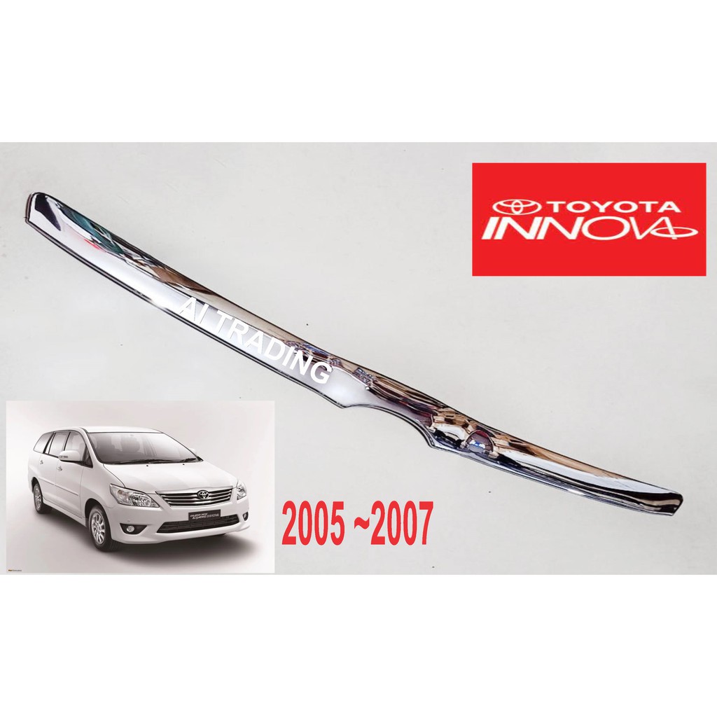 TOYOTA INNOVA FRONT BONET TRIM CHROME ABS MOULDING 2005 2006 2007 100% ...