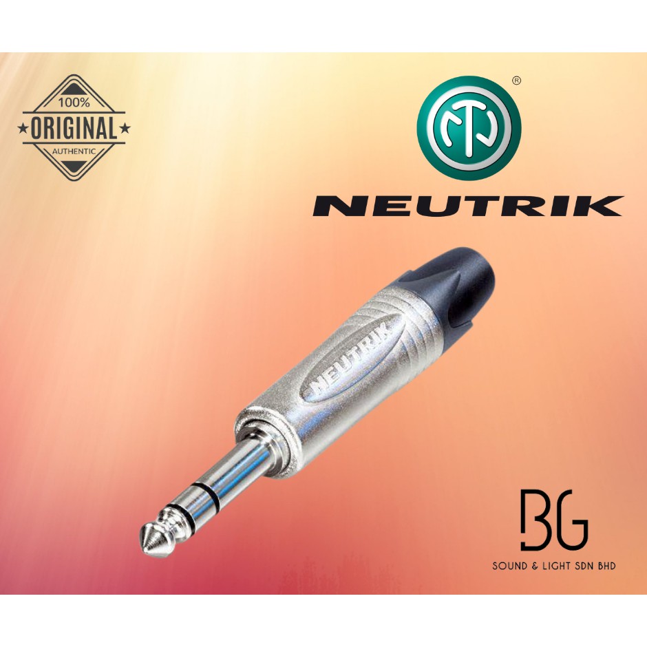 neutrik NP3X 3 pole 1/4" professional phone plug, nickel contacts ...
