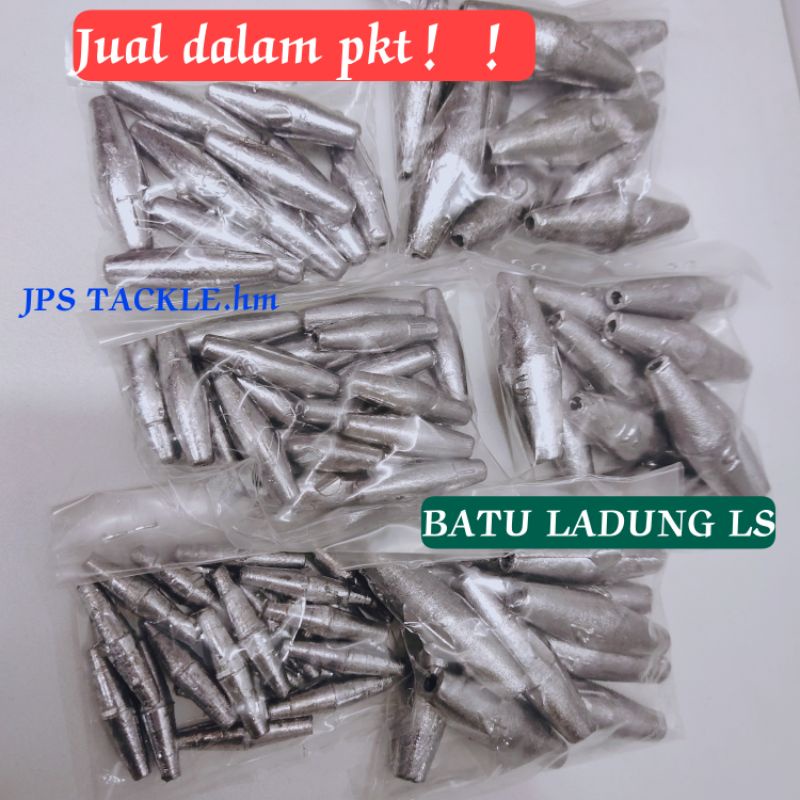 batu ladung pancing timah LS batu ladung hidup fishing sinker | Shopee ...