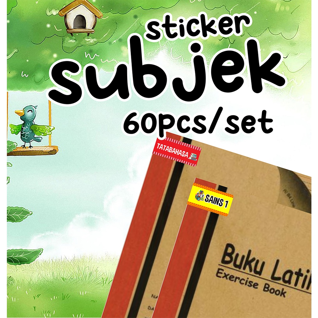 Sticker Subjek Mata Pelajaran sekolah agama & kebangsaan fancy | Shopee ...