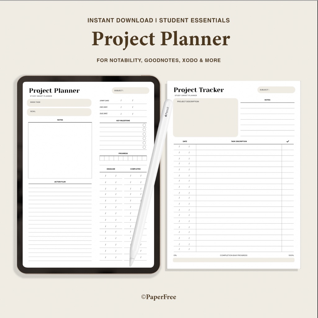 GoodNotes / Notability / Project Planner / Printables PDF | Shopee Malaysia