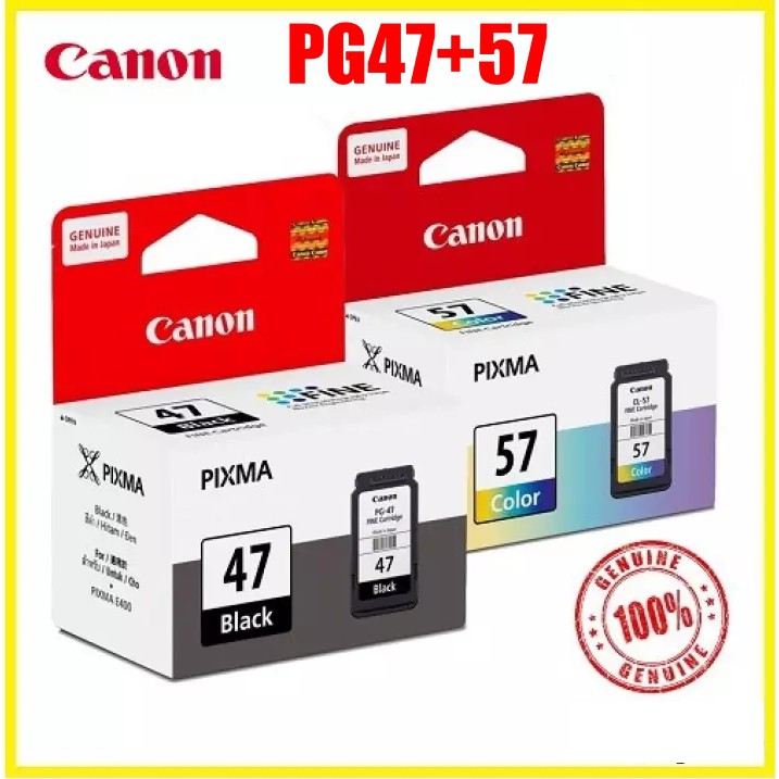 Canon PG47 / CL-57 / CL-57S / PG47 /CL57 /CL57S Original Ink Cartridge ...
