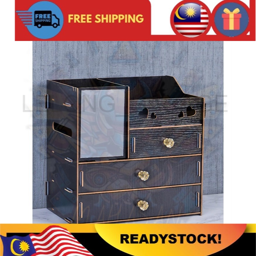 RACK BARANG-BARANG KOSMETIK,RACK MAKEUP Wooden Dressing Table Cosmetics ...