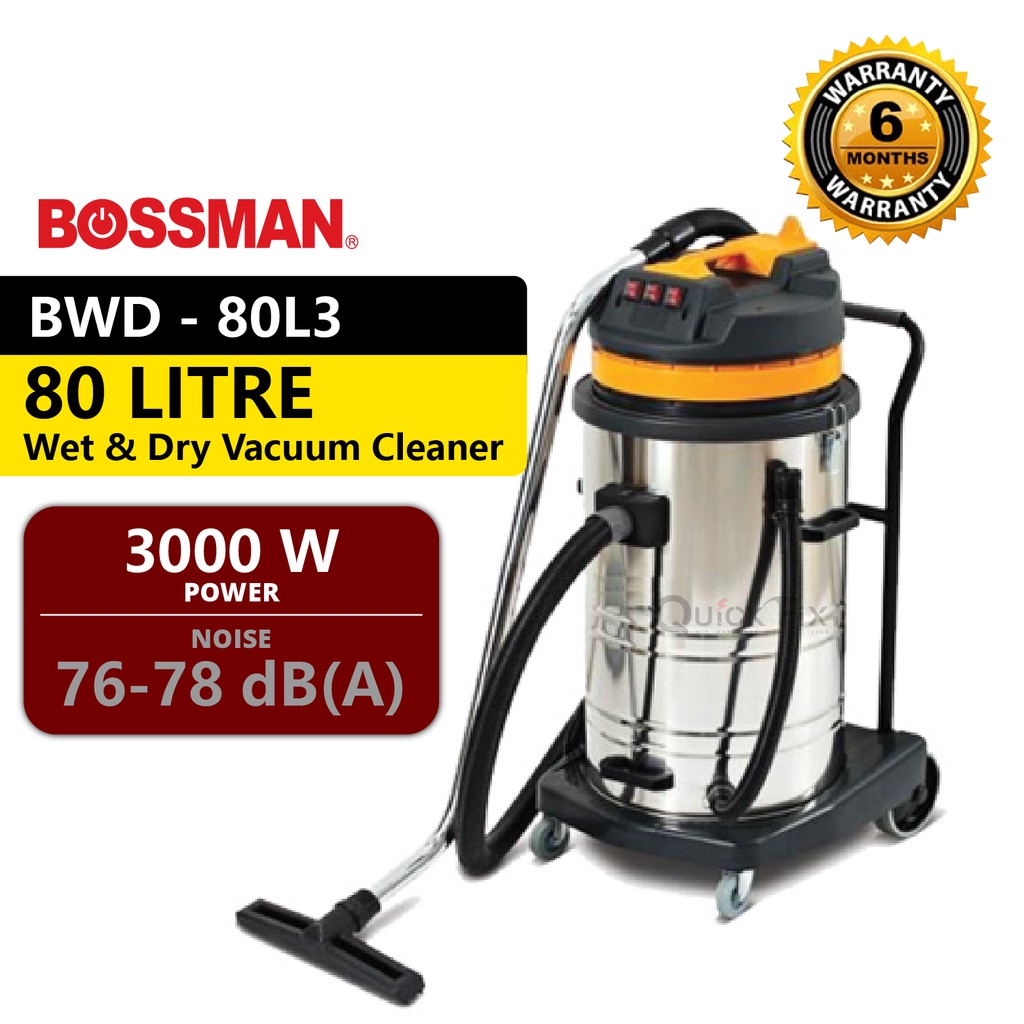 QuickFix [NEW 2 IN 1 PRO] 70 & 80 Litre Wet Dry Vacuum Cleaner BWD-70L2/80L2/80L3 3000 Watt Max ...