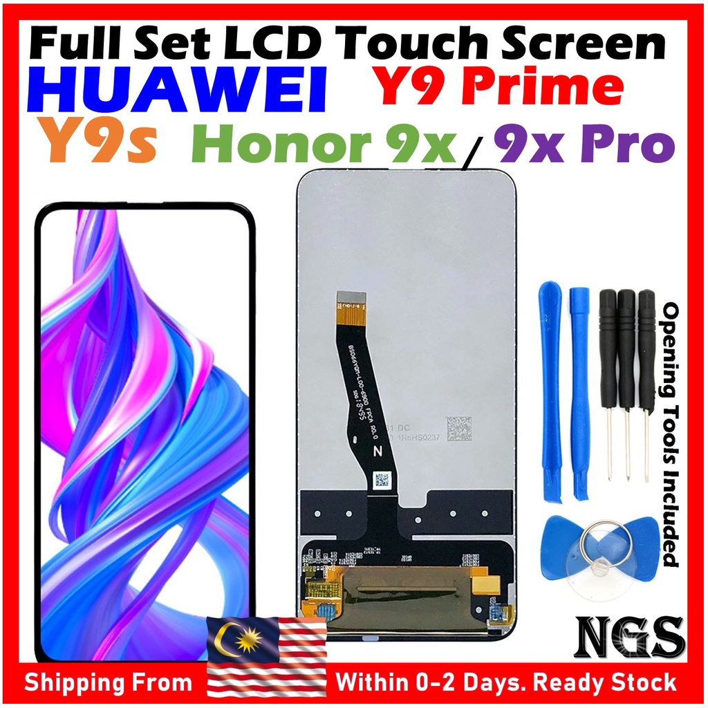 NGS Full Set LCD Screen Compatible For HUAWEI Y9 Prime 2019 / Honor 9x ...