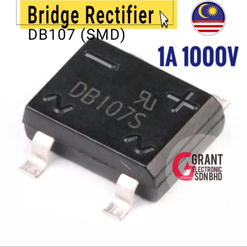 Bridge Rectifier DB107 SMD Diode 1A 1000V | Shopee Malaysia