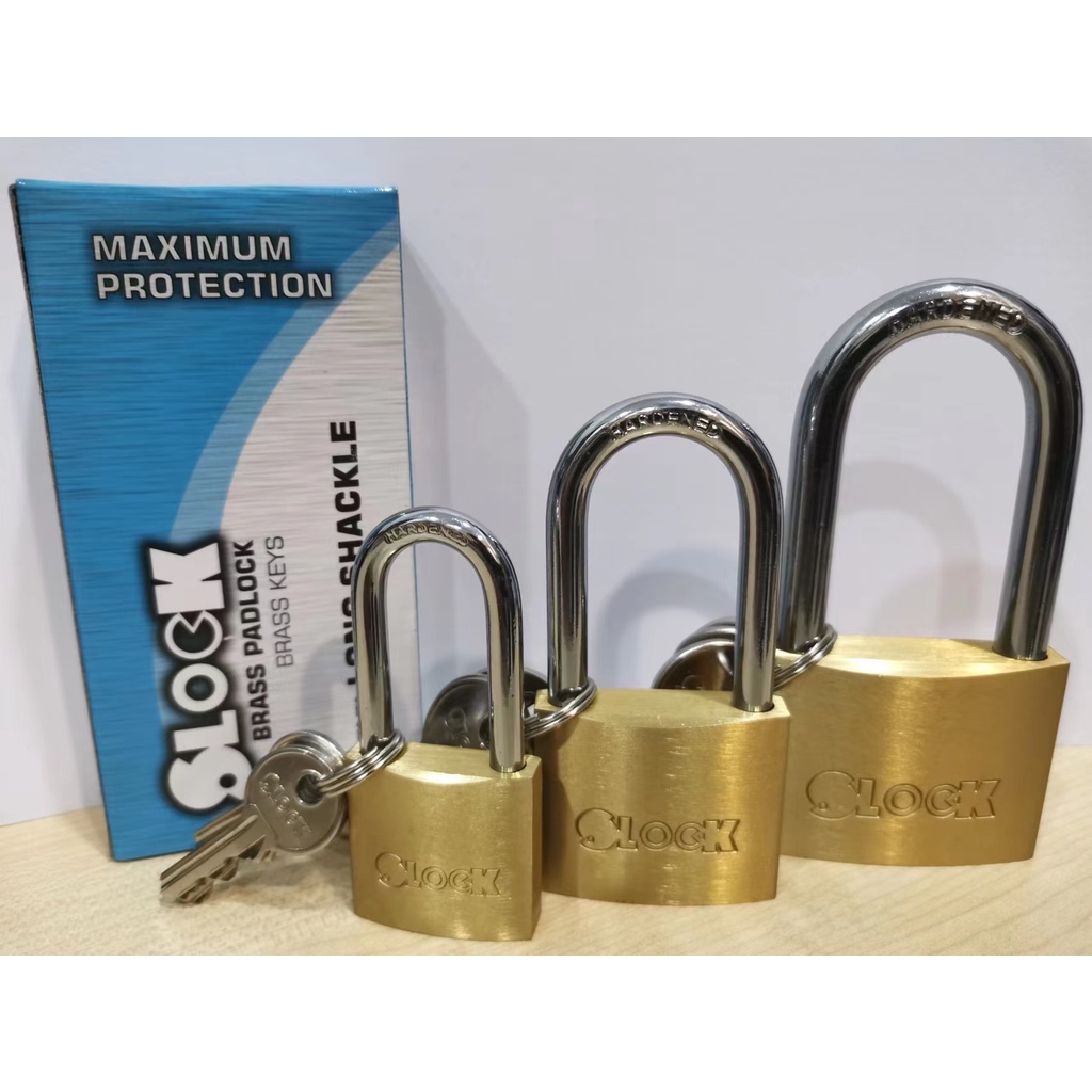 StopLock Stop Lock SLOCK LONG SHACKLE BRASS PADLOCK PAD LOCK 30MM 40MM 50MM ST GUCHI YALE TRI ...
