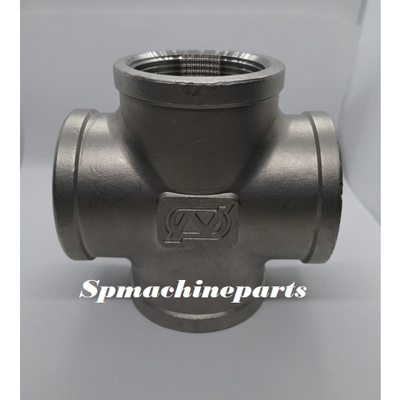 Stainless Steel SS304 Equal Cross Tee 1 1/2" (40mm) | Shopee Malaysia