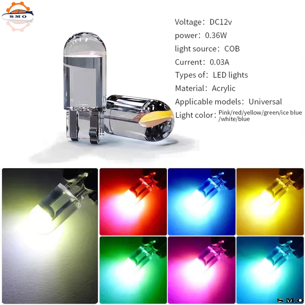 12V T10 Car Led T10 Cob Smd 168 2825 Car Wedge Parking Light Side Door ...