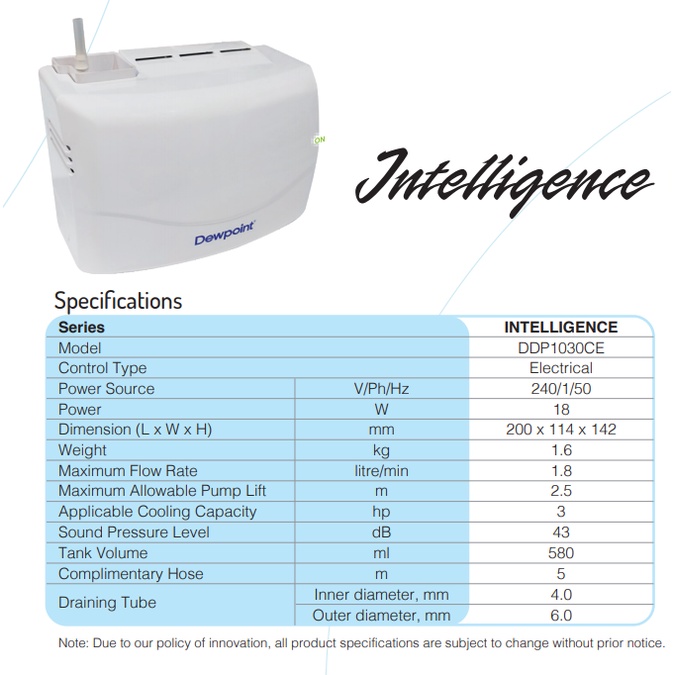 DRAINAGE PUMP DEWPOINT DAIKIN PUMP For Air Conditioner FLUENZ III ...