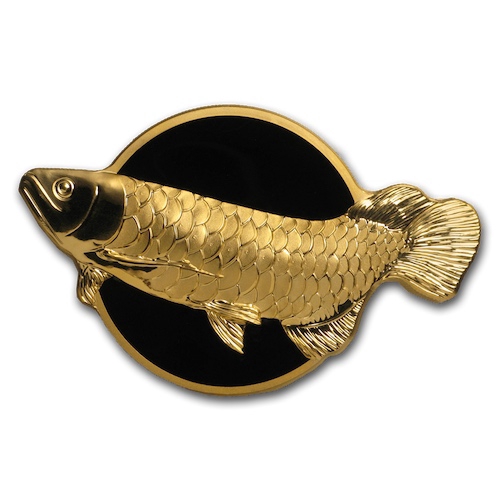 DRAGONFISH GOLDEN AROWANA 2 OZ SILVER COIN 10$ PALAU 2019 | Shopee Malaysia
