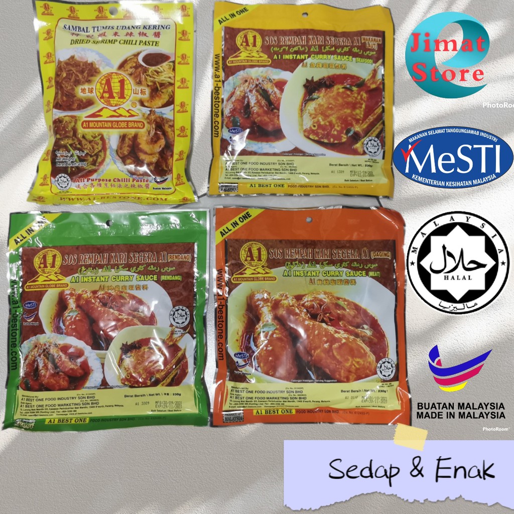 Best One A1 Mountain Globe Brand Instant Curry Sauce/Paste Meat ...