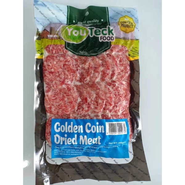 You teck Golden Coin Dried Meat （500g) 金钱肉干 美味好吃 | Shopee Malaysia