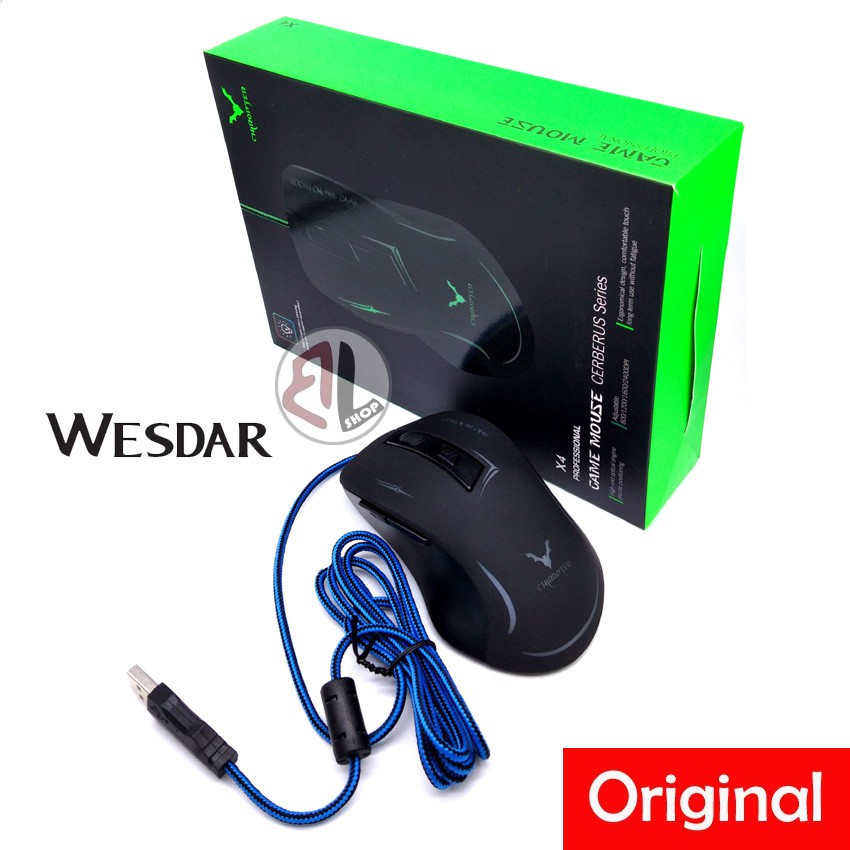 Official Wesdar X4 USB Professional Gaming Mouse - DPI: 800/1200/1600 ...