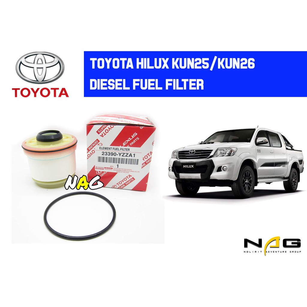 TOYOTA HILUX VIGO KUN25 KUN26 ENGINE DIESEL FUEL FILTER | Shopee Malaysia