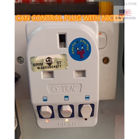 Offer~ 3way Adaptor Plug Socket 3 Pin 13a Cw Switch [sirim Switch