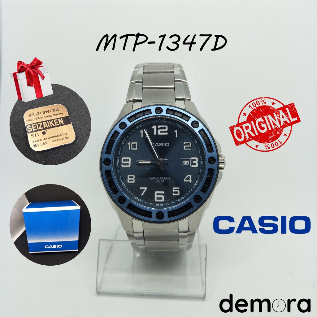 Casio Men Watches (MTP-1347D) | Shopee Malaysia