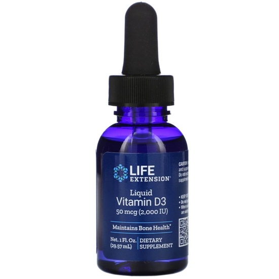 [READY STOCK] Life Extension, Liquid Vitamin D3, 50 mcg (2,000 IU), 1 ...