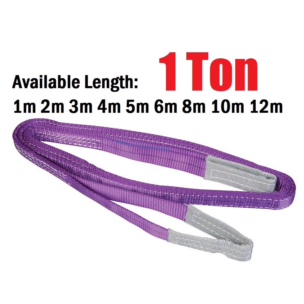 Webbing Lifting Sling Belt 1Ton 1m 2m 3m 4m 5m 6m 8m 10m 12m | Shopee Malaysia