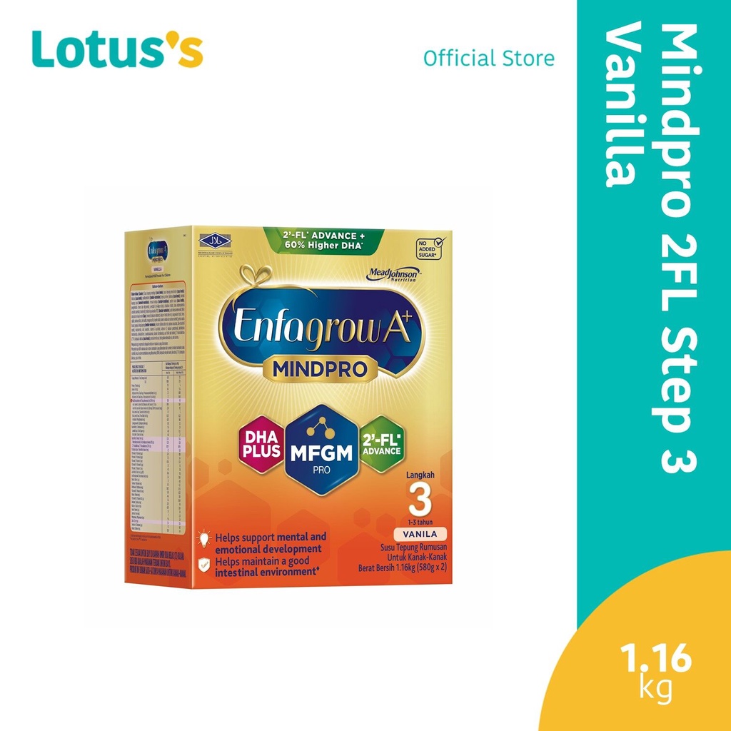Enfagrow A+ Mindpro 2FL Step 3 Vanilla 1.16kg | Shopee Malaysia